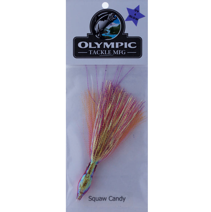 Olympic Tackle Mini Squid Squaw Candy — Ted's Sports Center